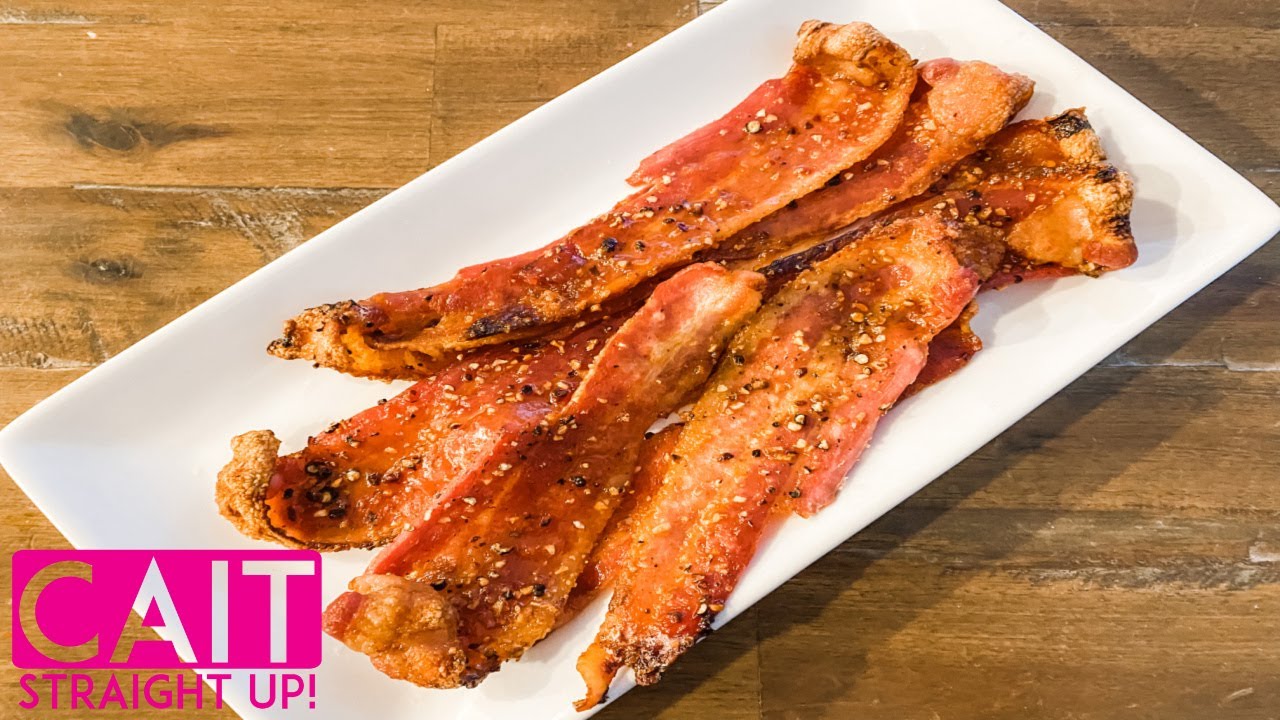 Sweet Peppery Bacon Recipe | Homemade Snackin' Bacon | Cait Straight Up ...