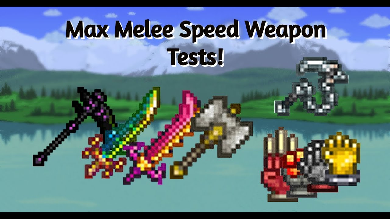 Max Melee Speed (Weapons Showcase) - Terraria 1.4.3 - YouTube