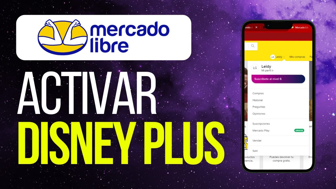 Cómo Activar Disney Plus Con Mercado Libre - YouTube