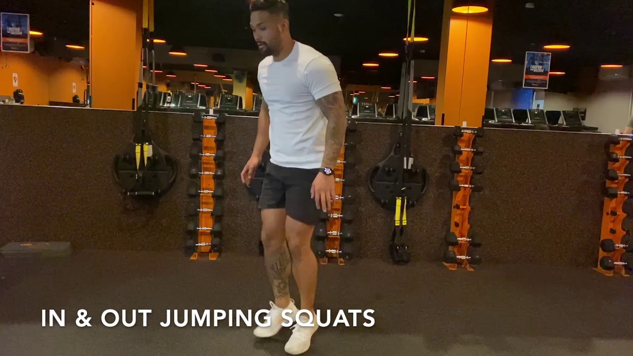 IN & OUT JUMPING SQUATS - YouTube