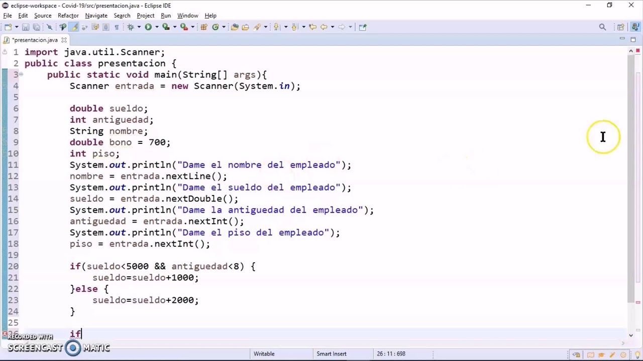 Sentencia IF con condición compuesta en Java. - YouTube