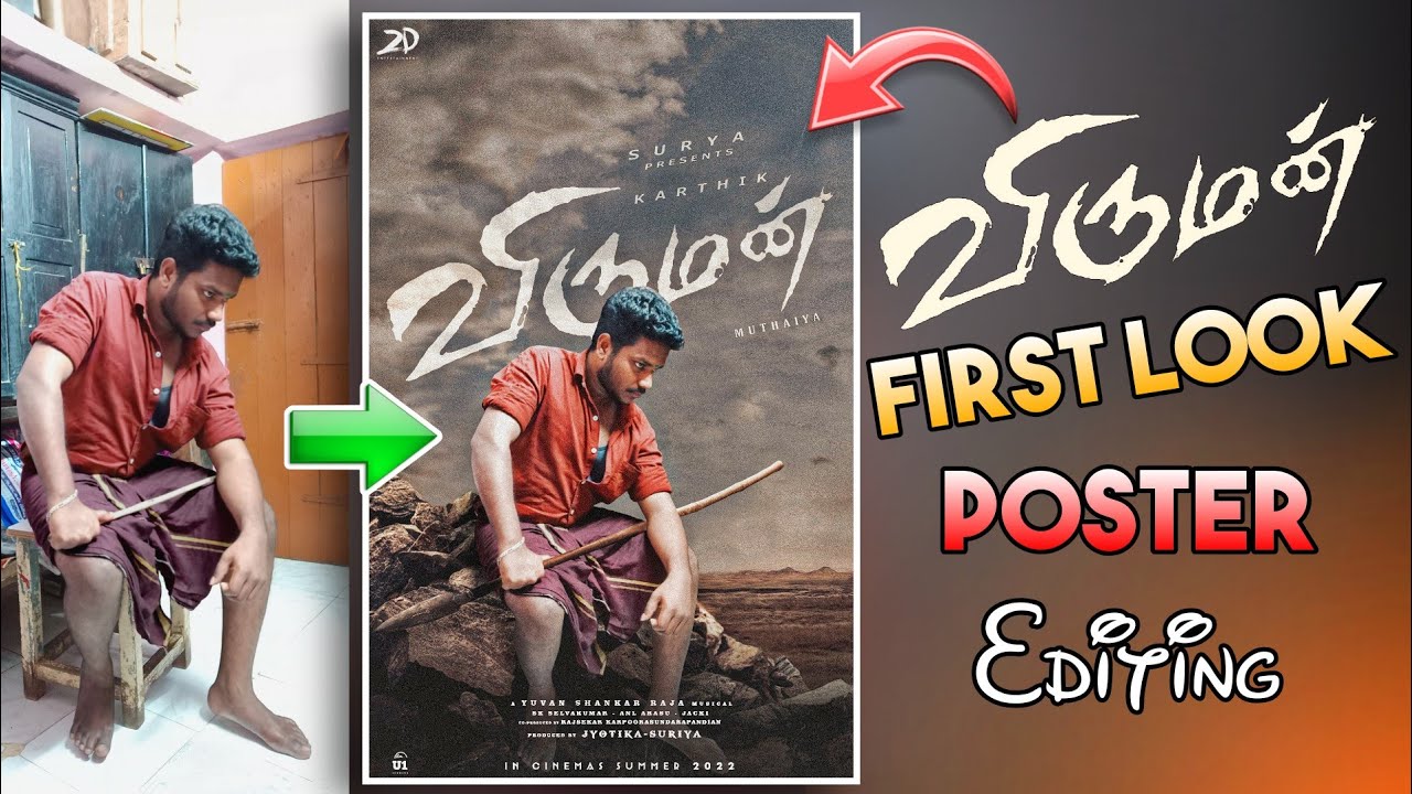 VIRUMAN movie first look poster photo editing in picsart | Picsart ...