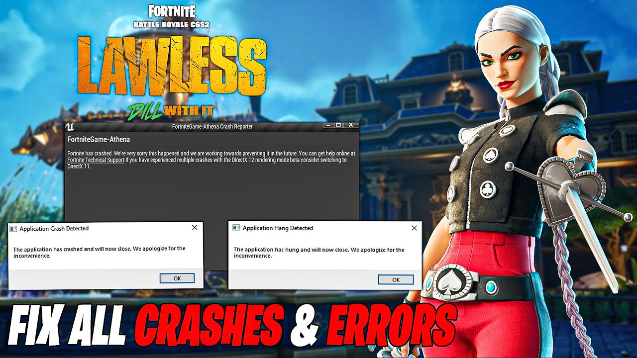 How To Fix CRASHES In Fortnite Chapter 6 Season 2 - LAWLESS! (Fix ...