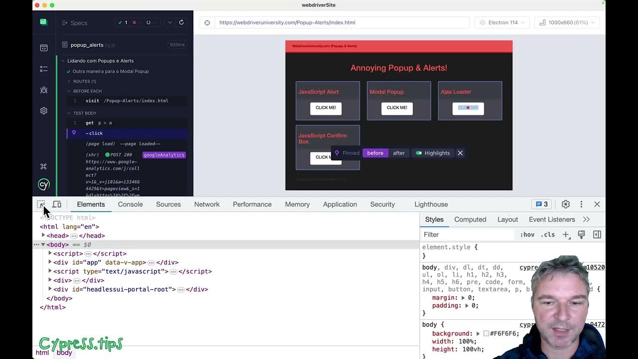 Refactor Cypress Tests Checking Alerts And Modals Youtube