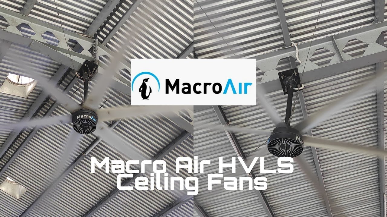 Macro Air HVLS Ceiling Fans - YouTube