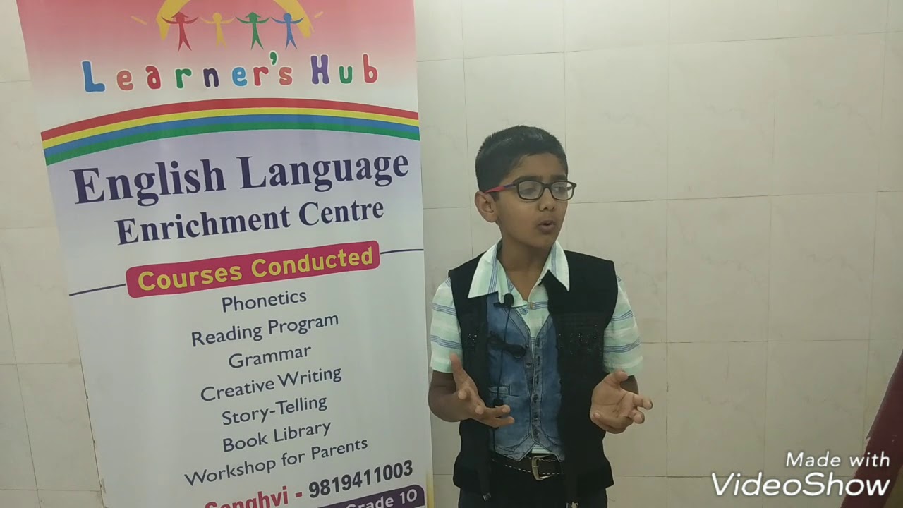 2nd Prize - Jr. - Veer Shah - Mother's Tears of Joy - YouTube