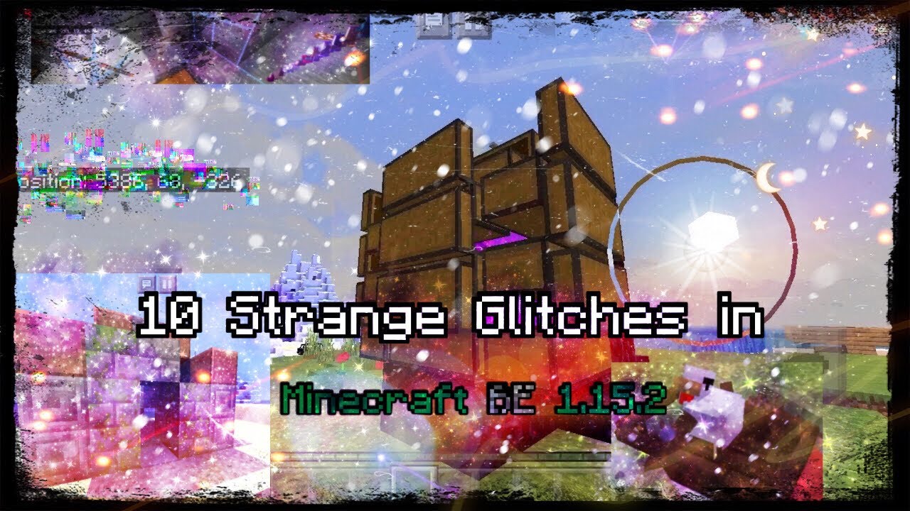 10 Strange Glitches in Minecraft BE 1.15.2 - YouTube