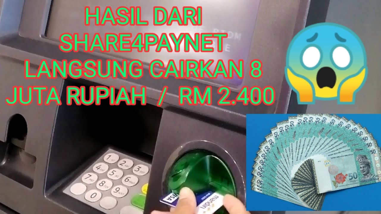 Hasil dari share4paynet langsung tarik di ATM RHB Malaysia pakai ...