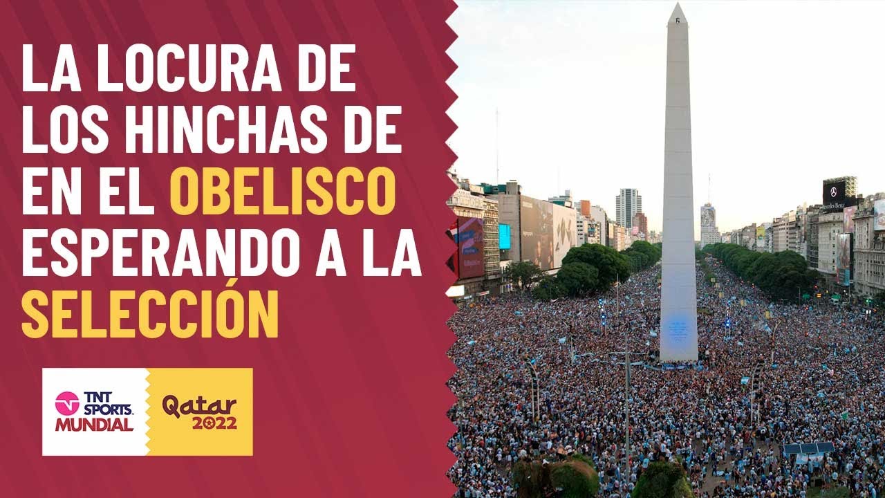 La locura de los hinchas de ARGENTINA en el OBELISCO esperando a los ...