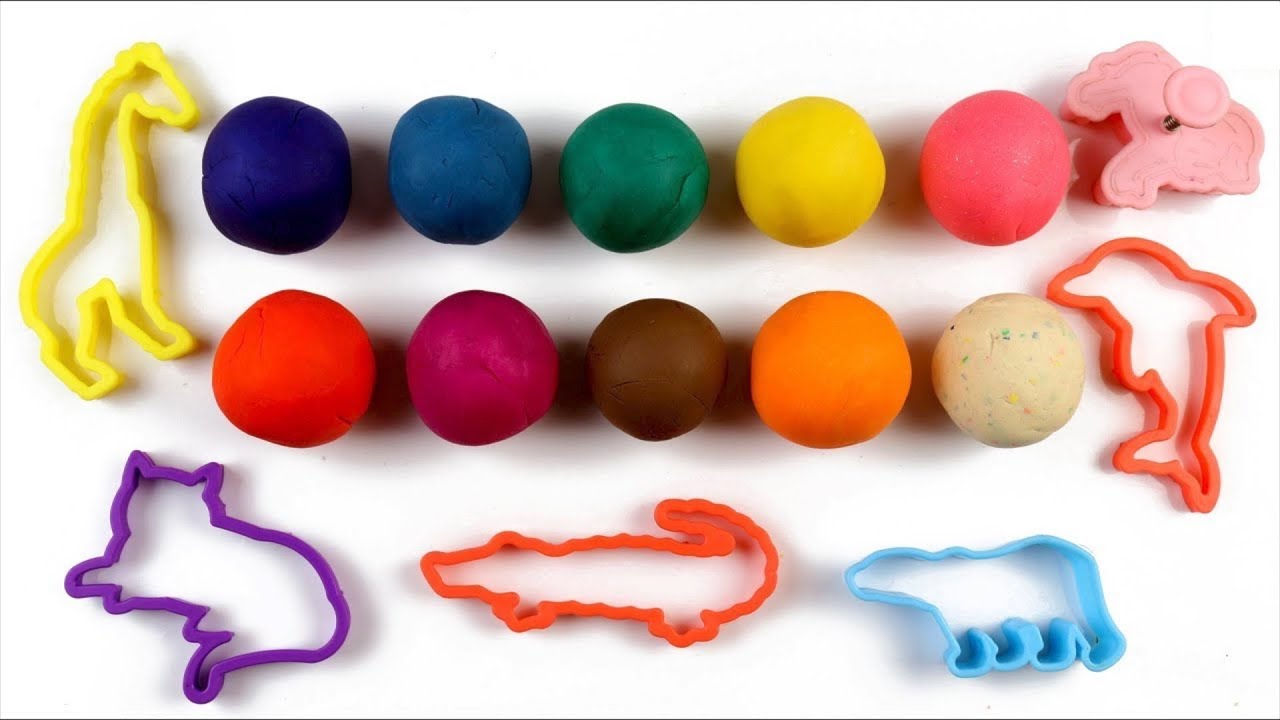 Learn Play Doh Colors Names in English for Kids - YouTube
