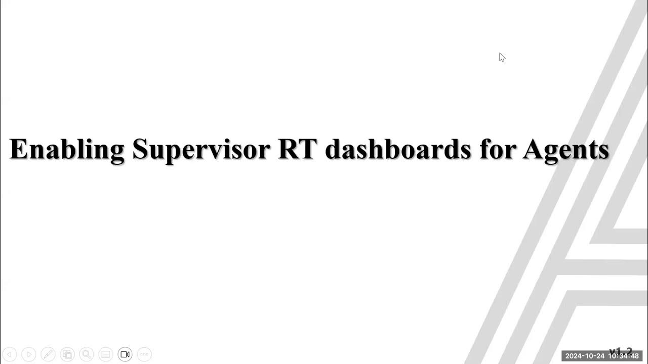 AXP Enabling Supervisor RT dashboards for Agents - YouTube