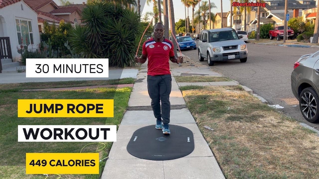Intense 30-minute jump rope workout for full body conditioning/ 449 ...