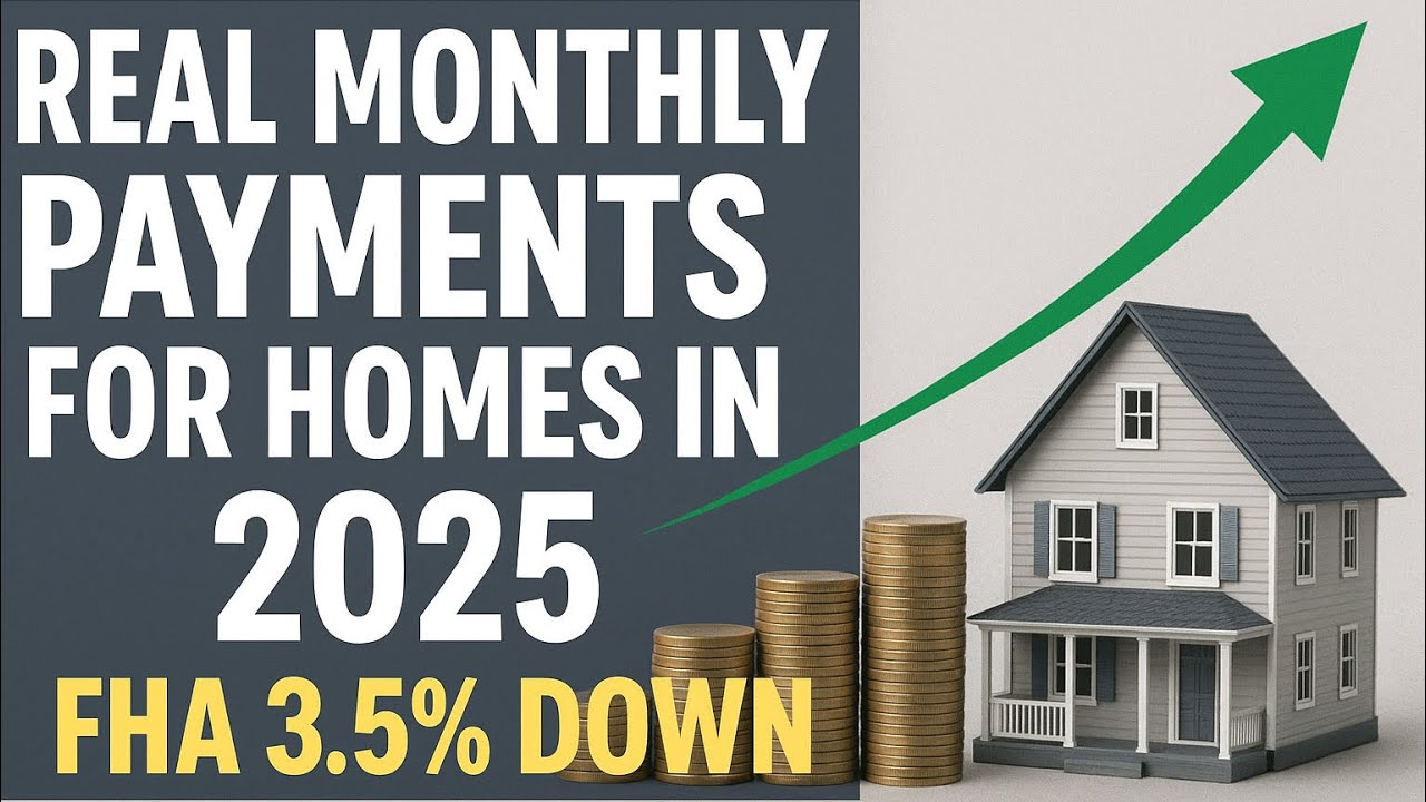 Real Monthly Payments for Homes in 2025 | FHA 3.5% Down - YouTube