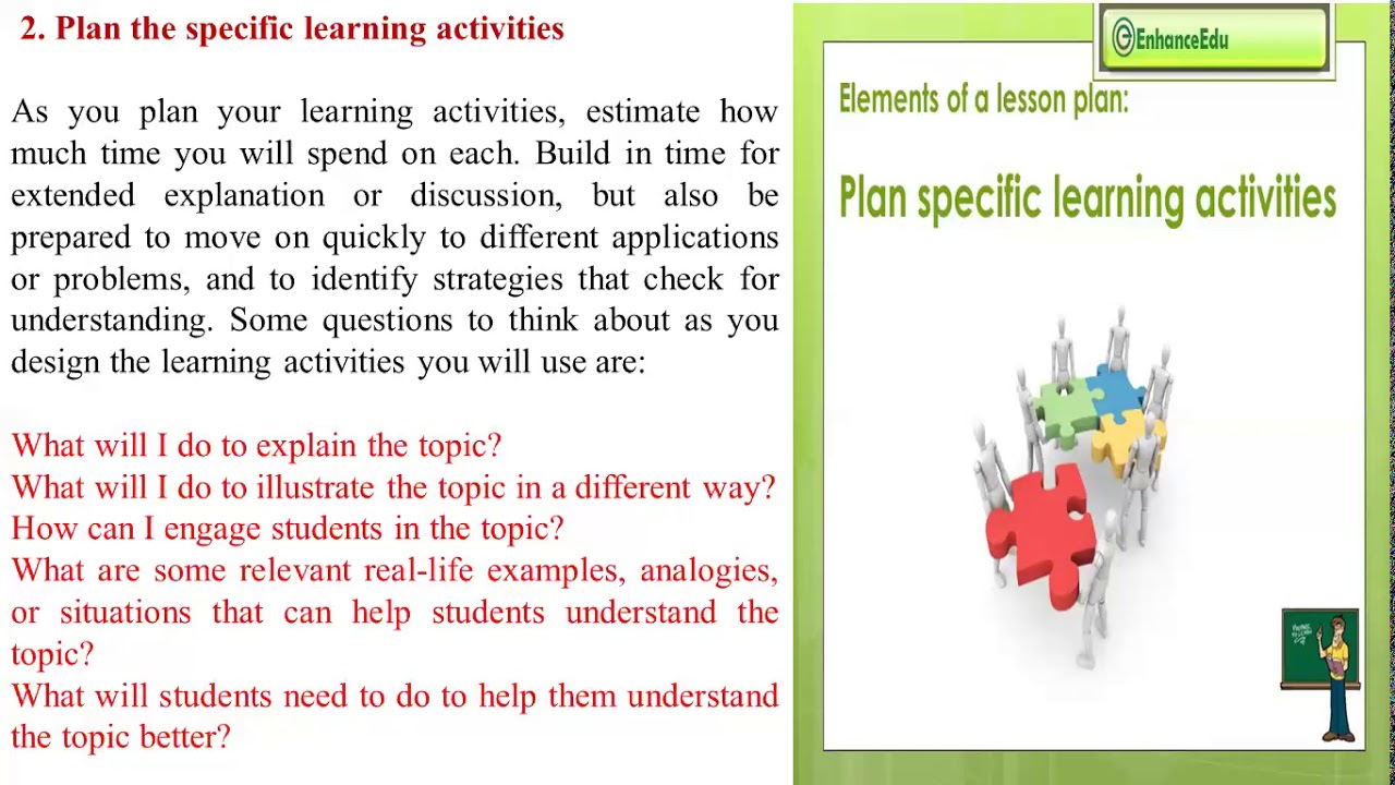 Lesson Planning: Six Key Steps of Effective Lesson Planning - YouTube