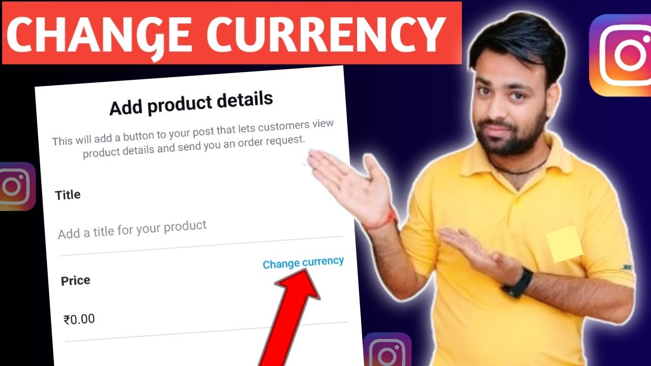 How to change product currency on Instagram | Instagram par product ...