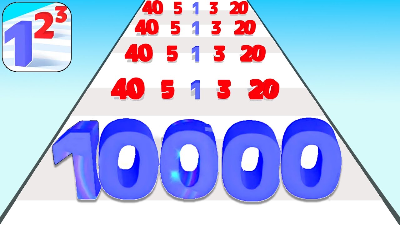 📌Satisfying Mobile Game Number Masters Play 1000000 Levels Gameplay iOS ...