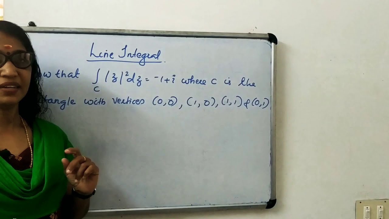 Module IV - Complex Integration Line Integral (Problem 3) - YouTube