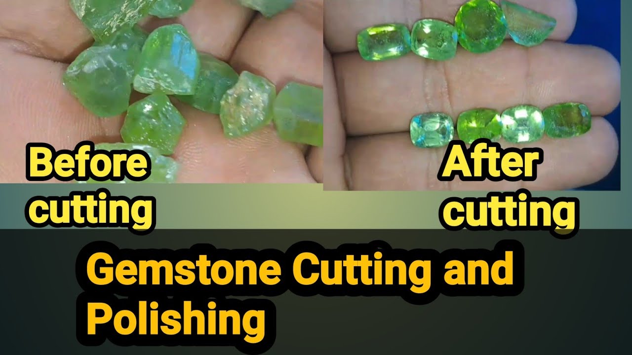 Complete process of cutting and polishing gemstones | How are gemstones ...