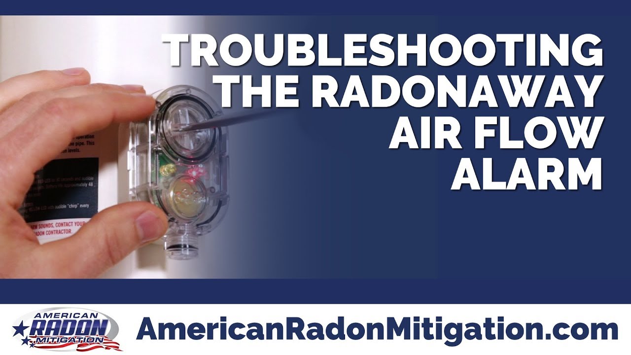 Troubleshooting the RadonAway Air Flow Alarm - YouTube