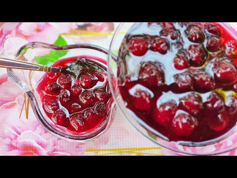Vişnə mürəbbəsi rengi xoş,əzilməyən ən gözəl murebbe resepti Vişnə murebbesinin hazirlanmasi