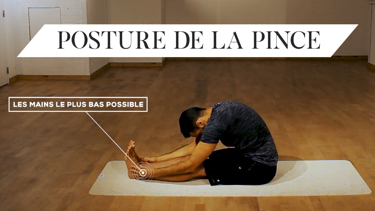 La posture de la pince au yoga (Paschimottanasana) - YouTube