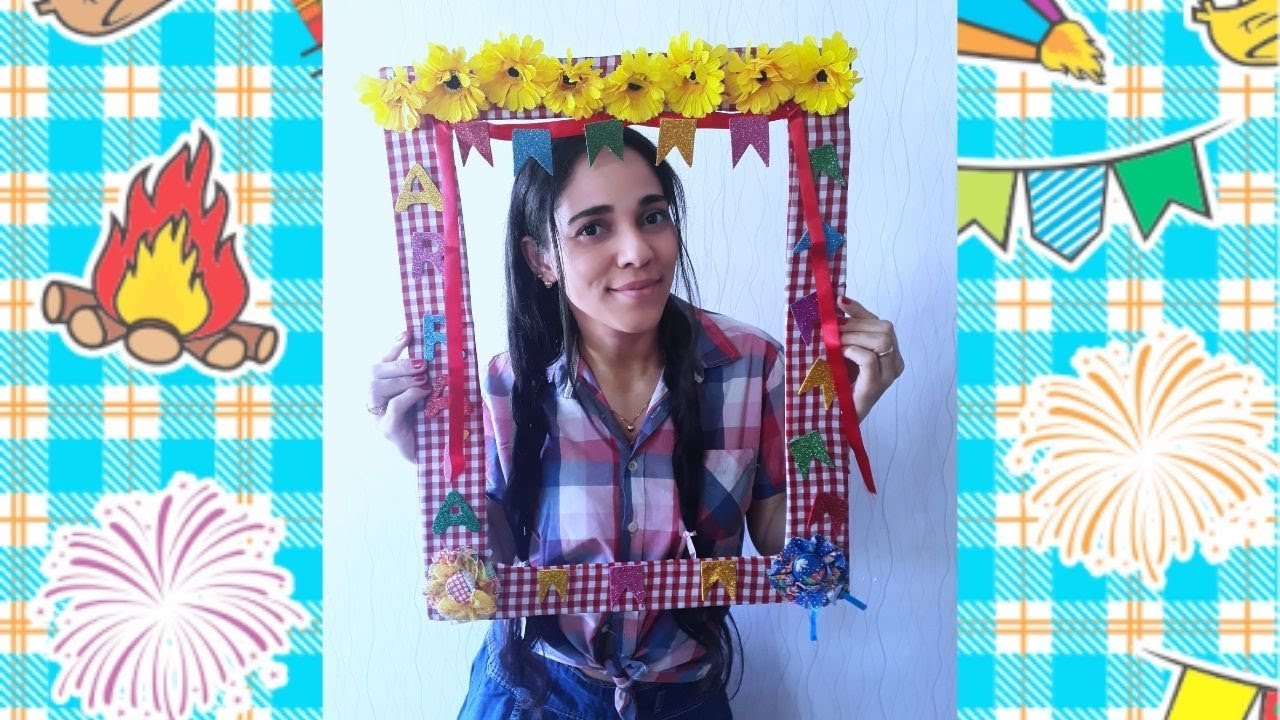 MOLDURA DE FOTO PARA FESTA JUNINA - YouTube