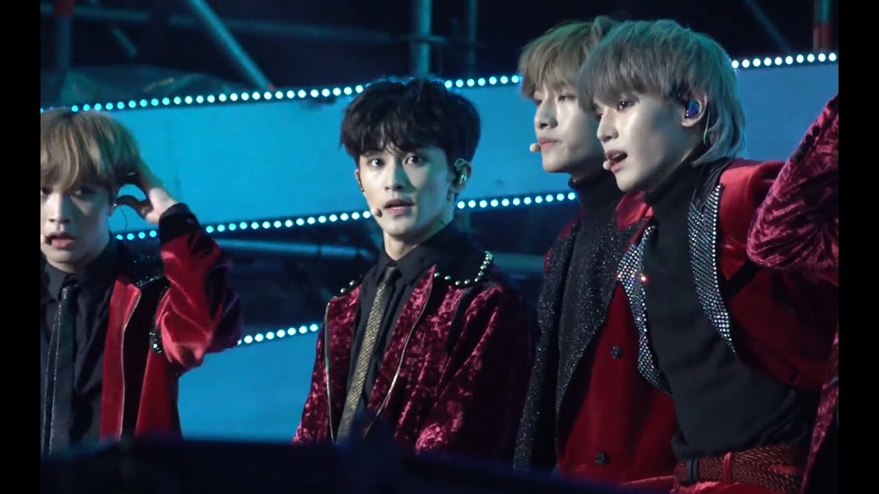 181014 BBQ SBS Super concert _ NCT 127 _ Talk _ 마크 MARK (4K) - YouTube