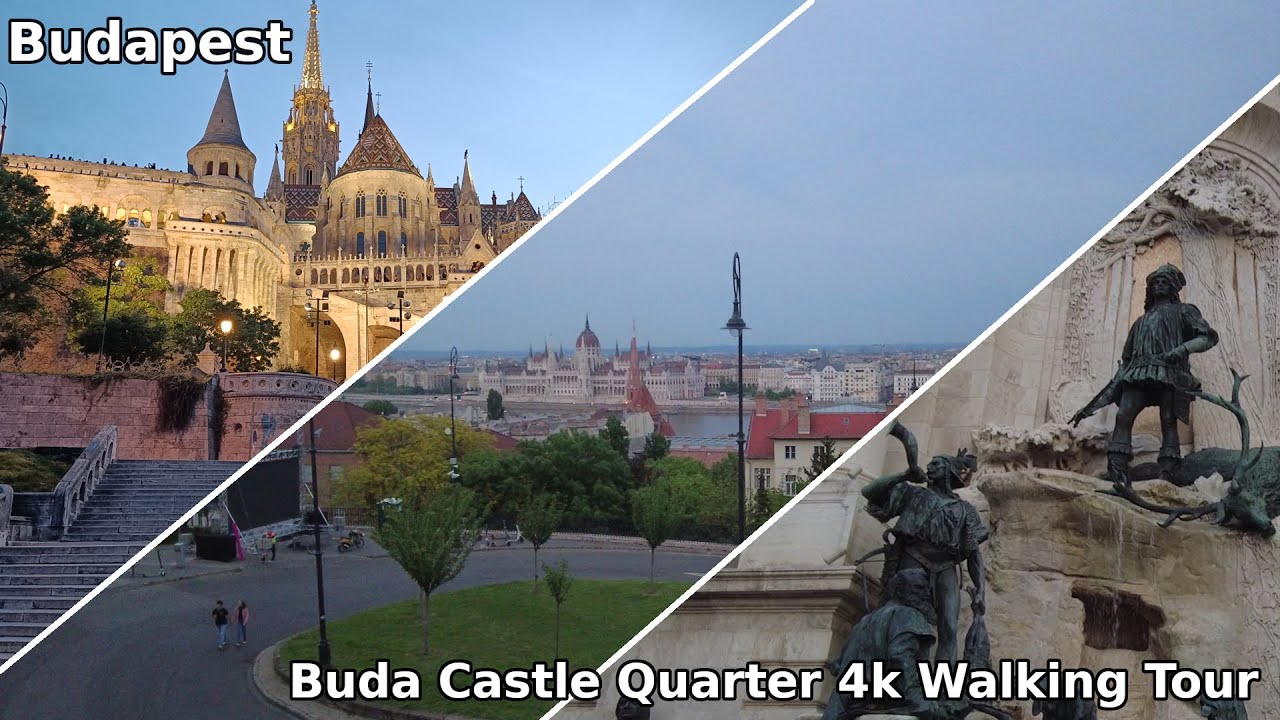 Budapest Hungary Walking Tour 4k around Buda Castle Quarter - YouTube