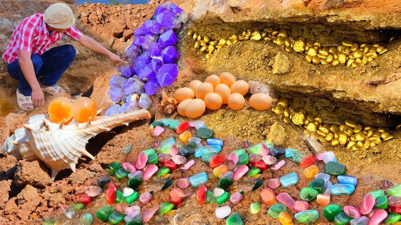 Find gold, pearls from many rare shells. Perfect pearl harvest. - YouTube