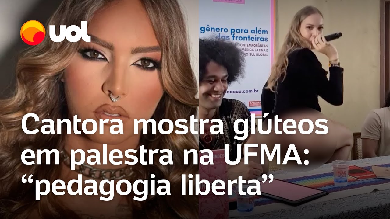 Cantora levanta saia e mostra calcinha em palestra na UFMA: 'Vou te ensinar gostoso'; vídeo ...