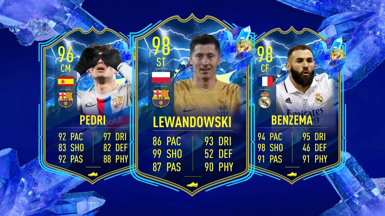 FIFA 23 LaLiga TOTS Predictions!! ft. Lewandowski, Pedri and Benzema ...