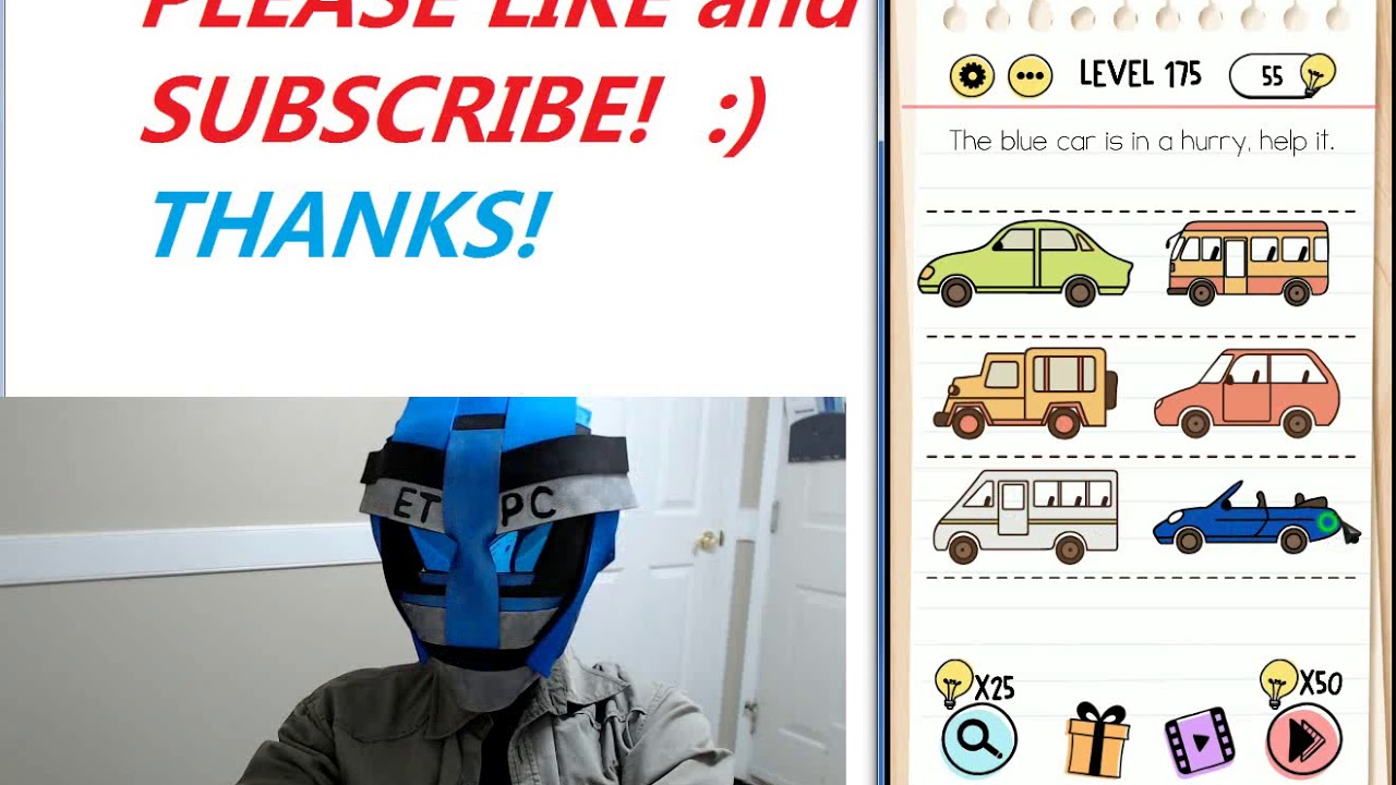 BRAIN TEST LEVEL 175 WALKTHROUGH WITH ANSWERS EXPLAINED - YouTube