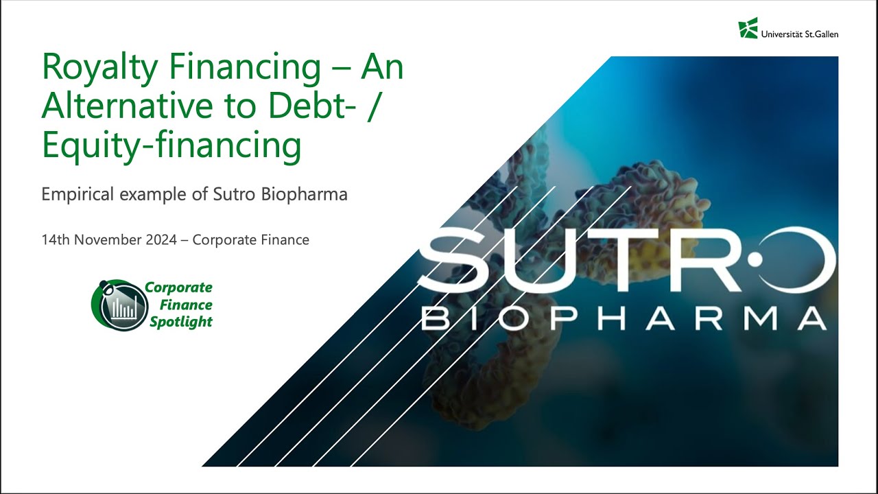 Royalty Financing – An Alternative to Debt- / Equity-financing - YouTube