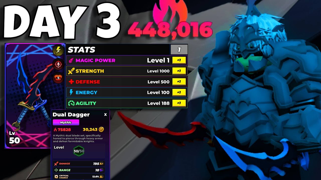 The Dual Daggers Are OP! Reaching 440k POWER- Noob To Pro Day 3 - YouTube