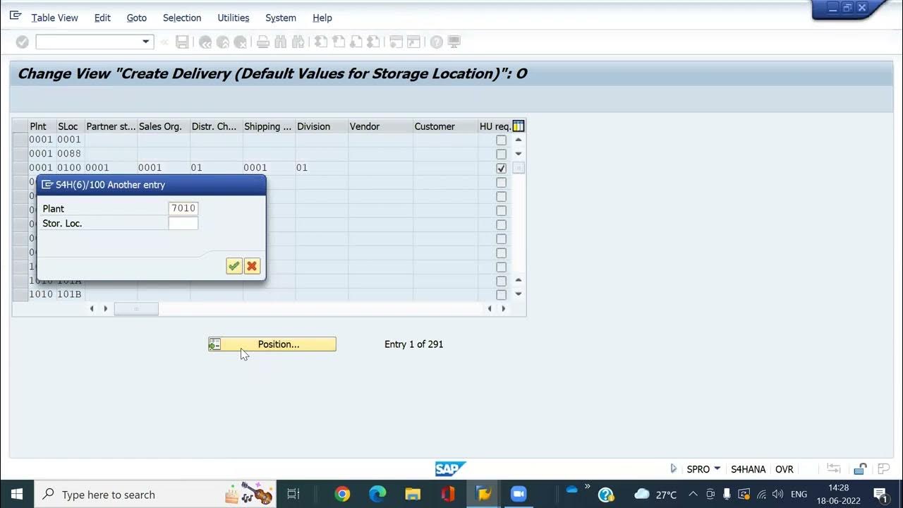 Intracompany STO Returns PO (Document Type UB2) in SAP S4 HANA - YouTube