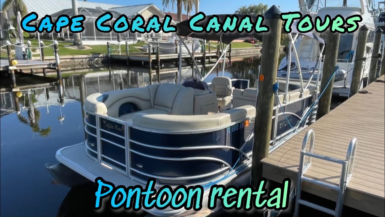 Cape Coral Canal Tours Pontoon Rental - YouTube