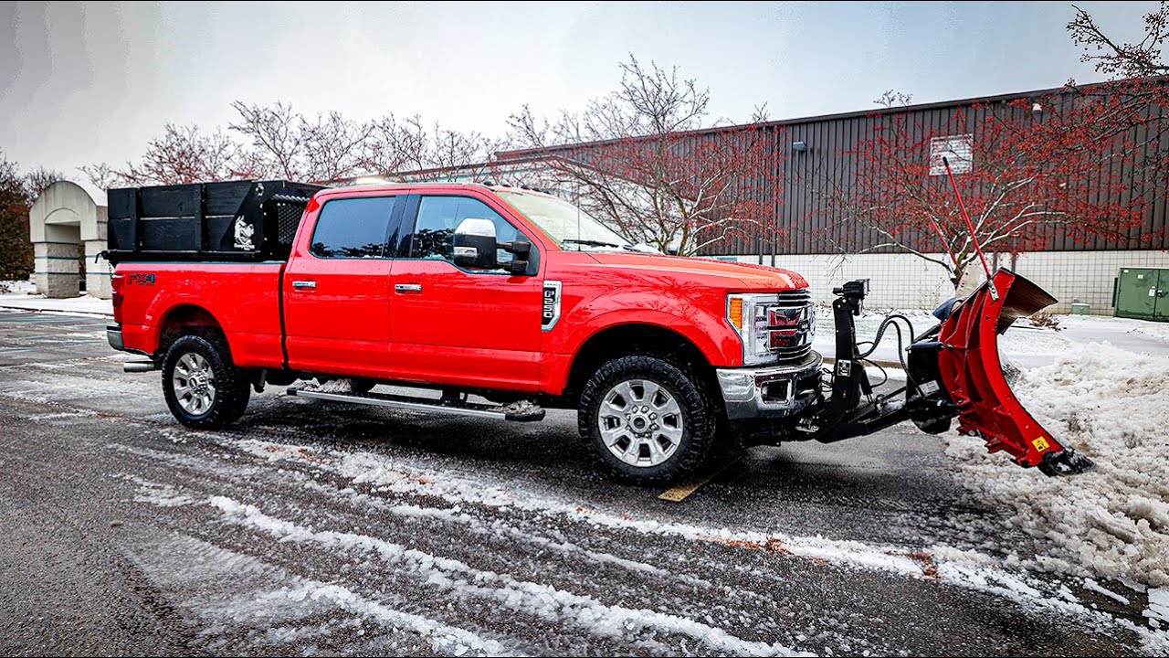 PLOWING WET CEMENT! (BRUTAL SLUSH STORM) - YouTube