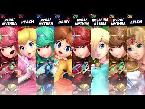 Super Smash Bros. Ultimate - Battle #1854 Pyra/Mythra & Princess Team Up - YouTube