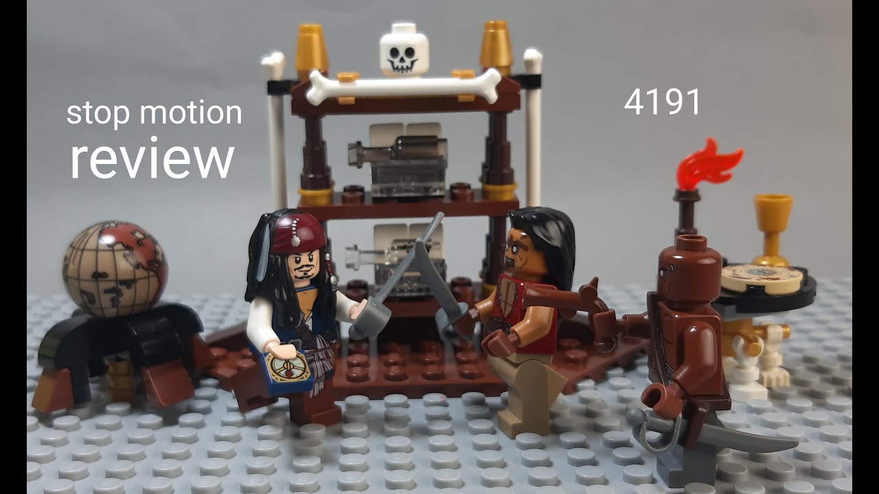 Lego Pirates of the Caribbean: Captain's Cabin 4191 / stop motion ...