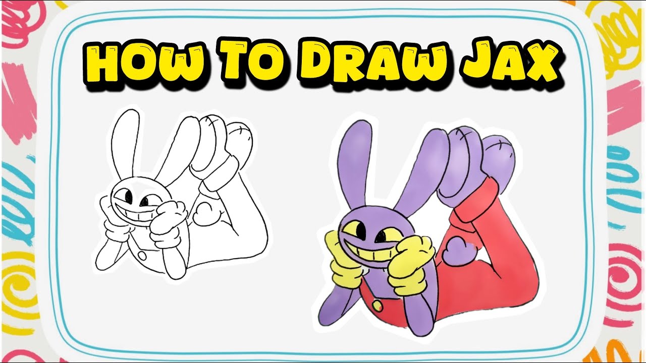 How to Draw Jax from The Amazing Digital Circus – Step-by-Step Guide ...