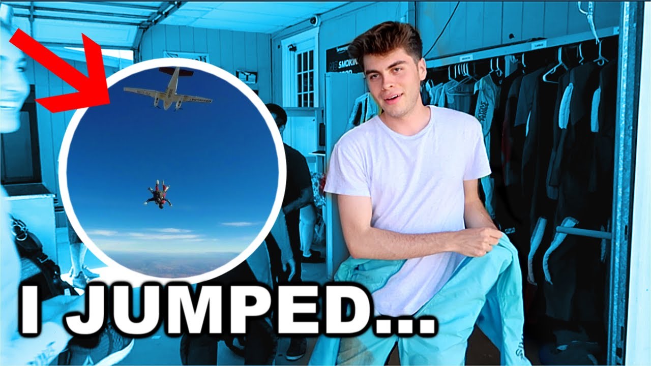My First Time Sky Diving... *SCARY* - YouTube