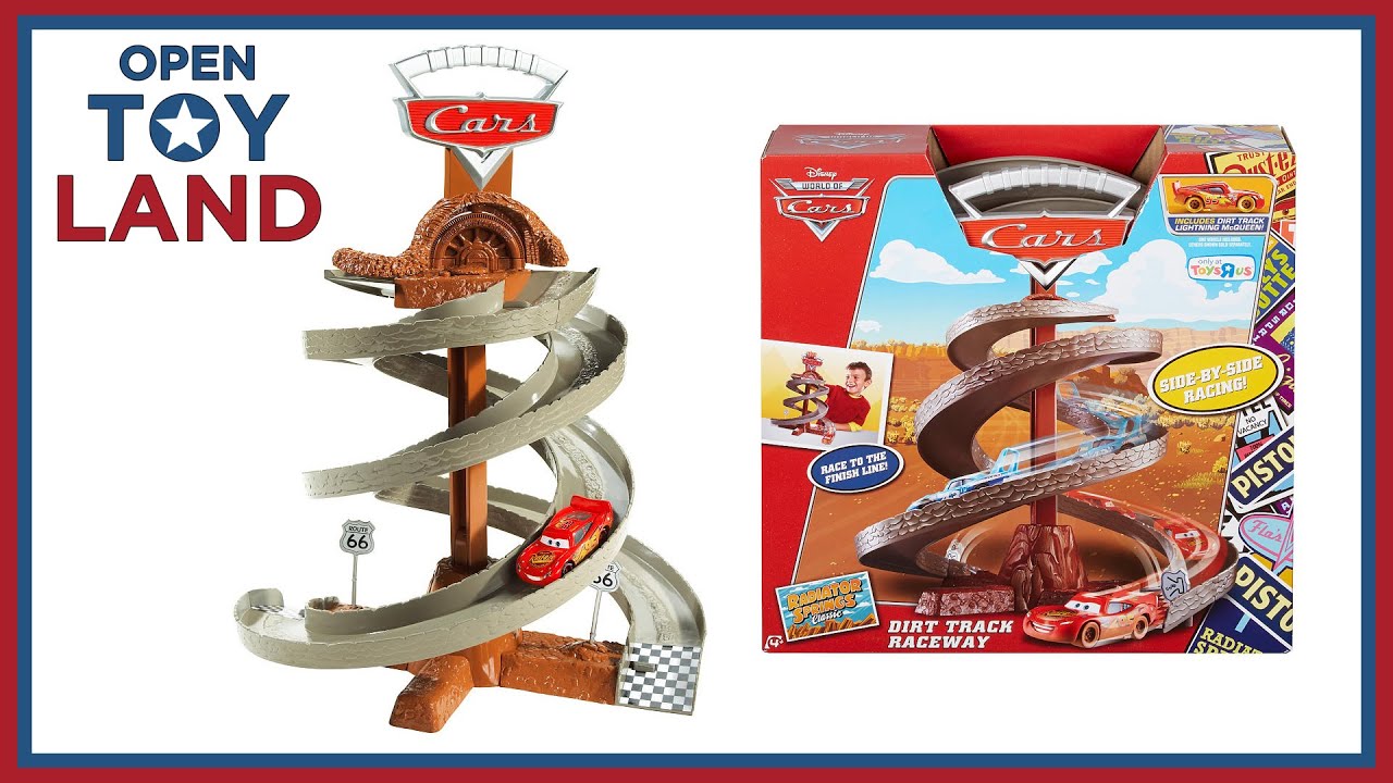 Disney/Pixar's Cars Radiator Springs Classic Dirt Track Raceway - YouTube