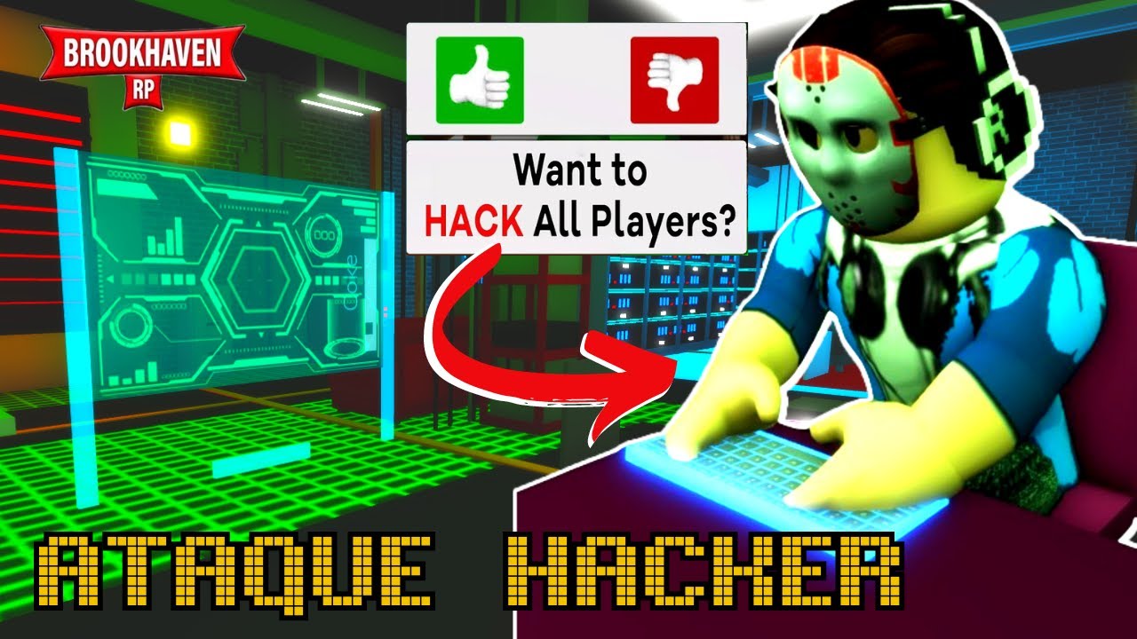 O BROOKHAVEN FOI HACKEADO, ATAQUE DE HACKER ! ROBLOX HISTORINHA NO ...