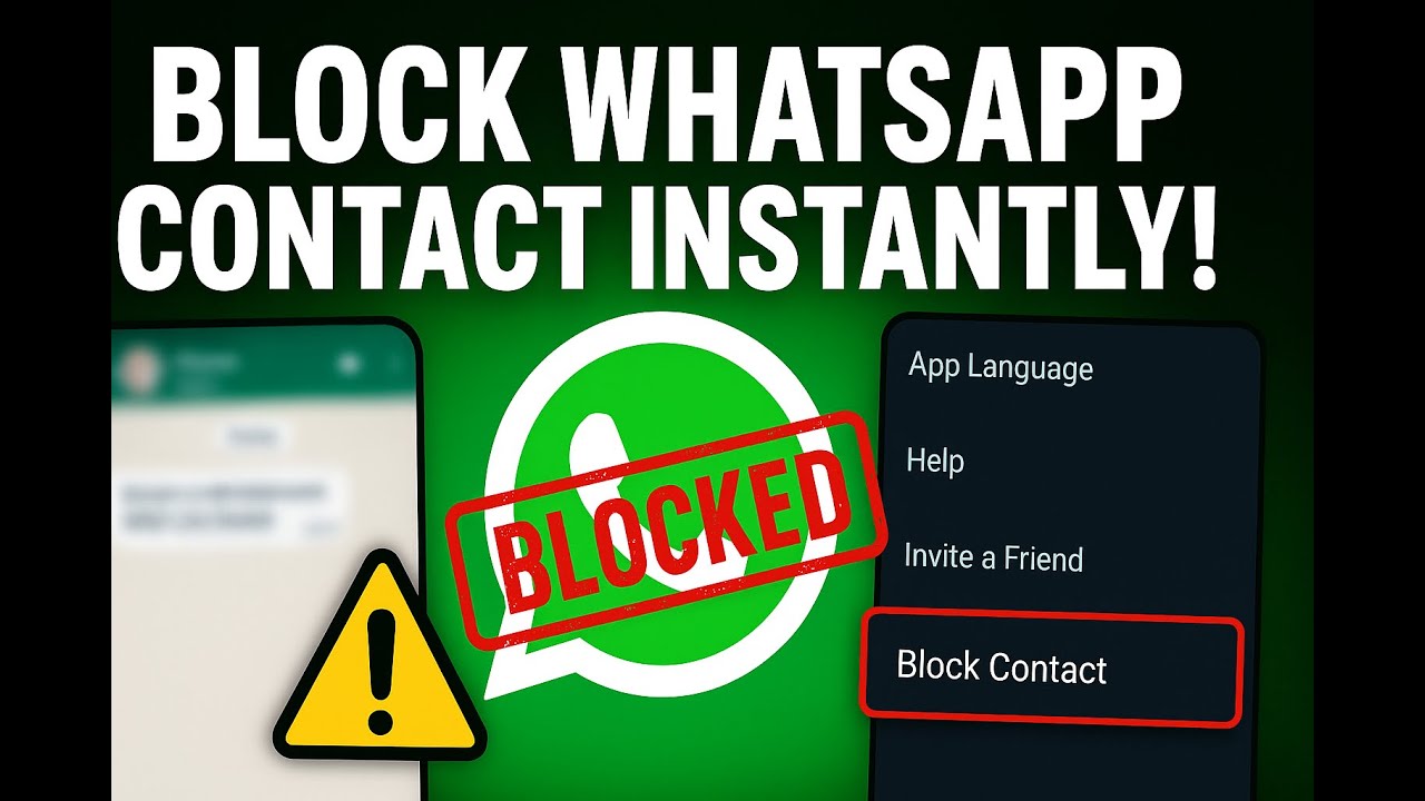 How to Block Someone Immediately on WhatsApp (Step-by-Step) - YouTube