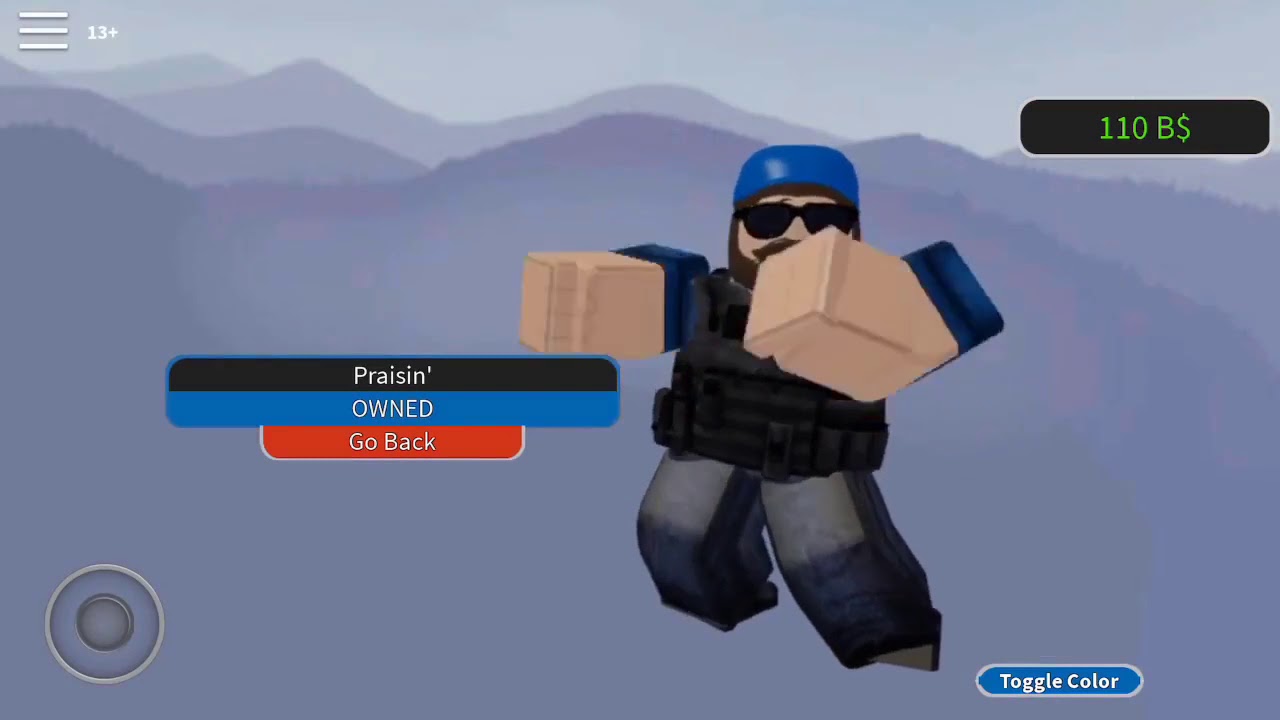 Praisin emote in arsenal 10 minute - YouTube