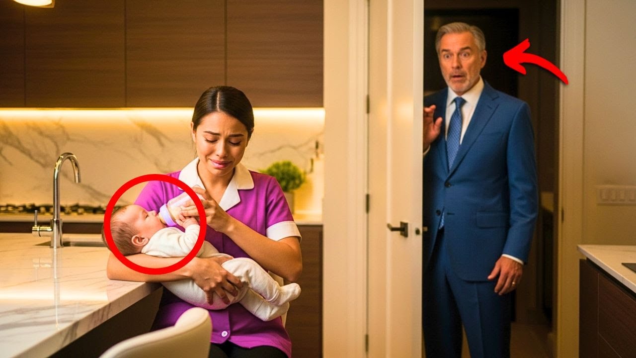 Billionaire Walked Into the Kitchen — And Caught the New Maid Feeding ...
