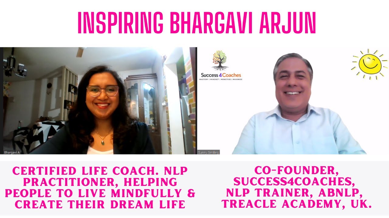 Life & Spiritual Talk Series with Bhargavi Arjun, Certified Life coach ...
