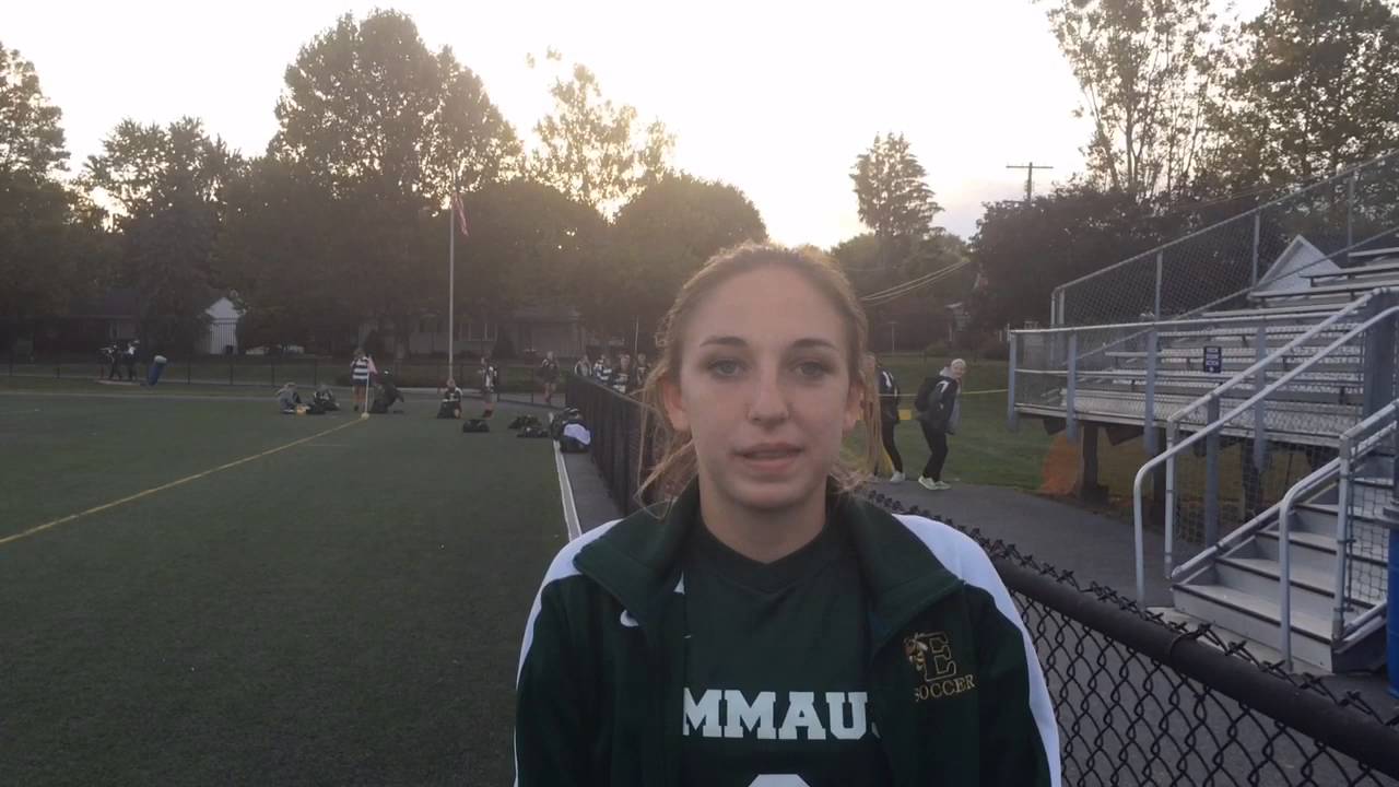 Emmaus' Sophie Pickering talks after win over Nazareth - YouTube