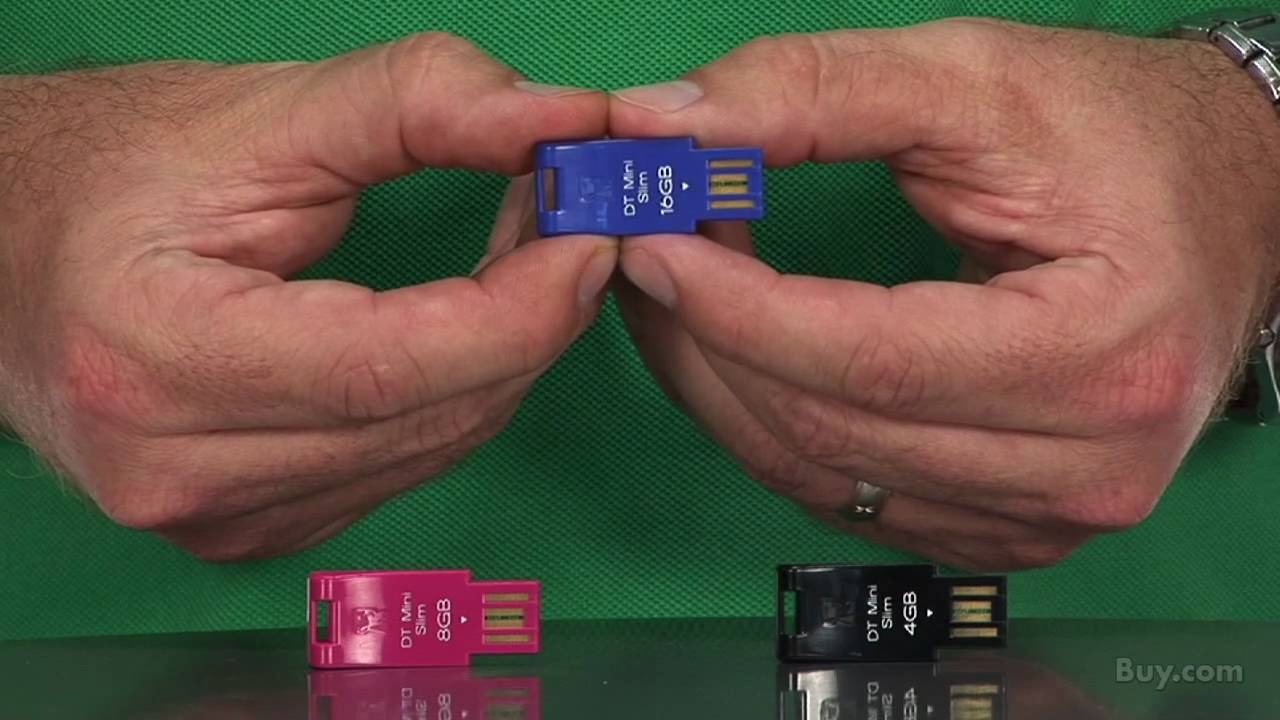 Kingston DataTraveler Mini Slim Flash Drive - YouTube