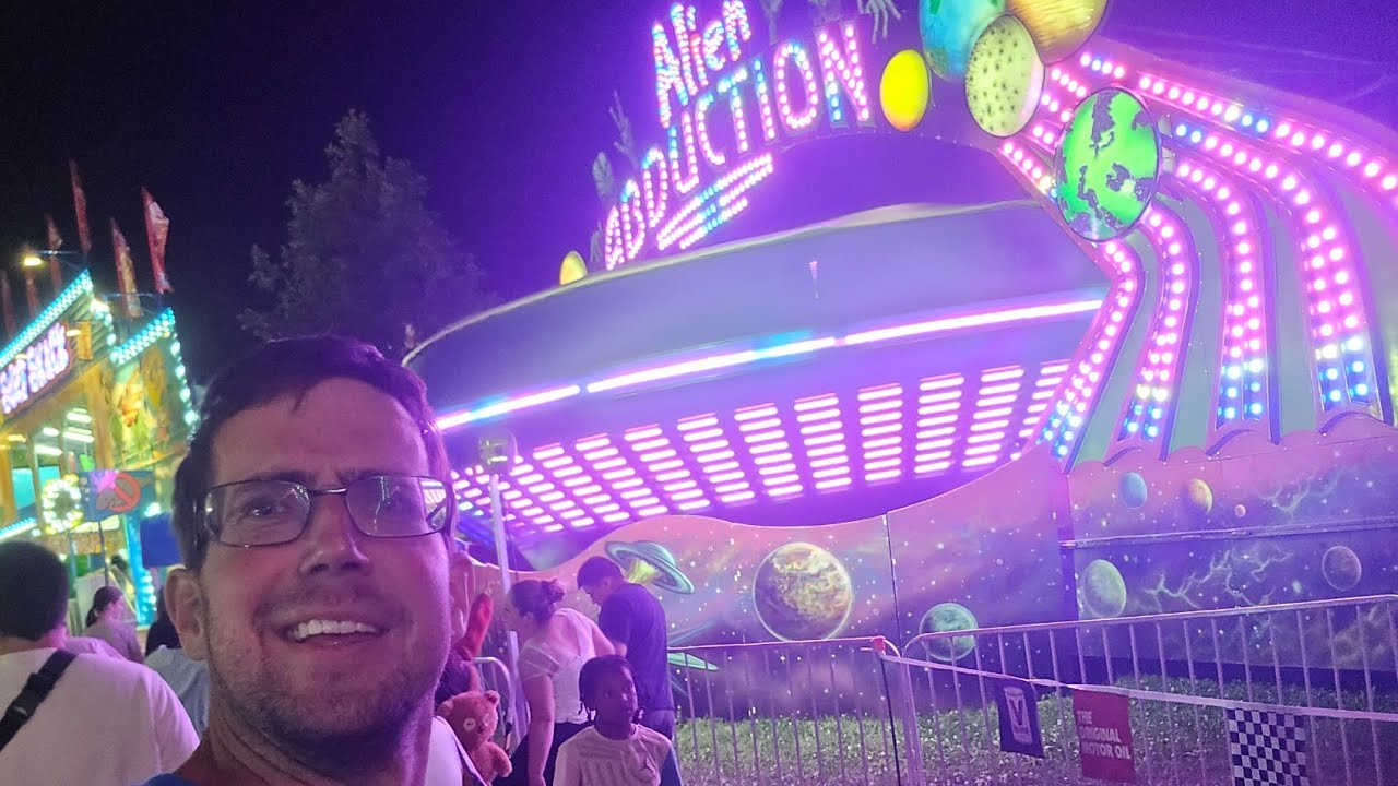 Alien Abduction ride (at night!) at Bluegrass Fair (June 15th, 2024 ...